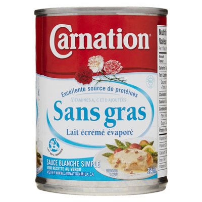 CARNATION FAT FREE EVAP MILK 354.000ML