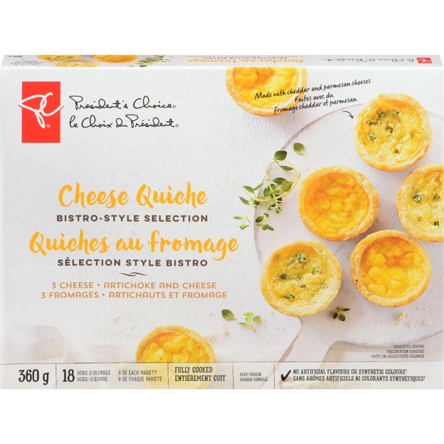 PC MINI QUICHES 3 CHEESE 360.000G