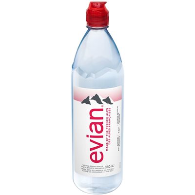EVIAN NATURAL SPRING WATER 750ML