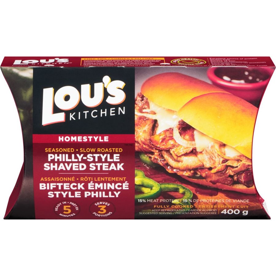 LOUS PHILLY-STYLE SHAVED STEAK 400.000G